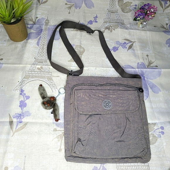 Kipling | Bags | Kipling Gray Crossbody | Poshmark